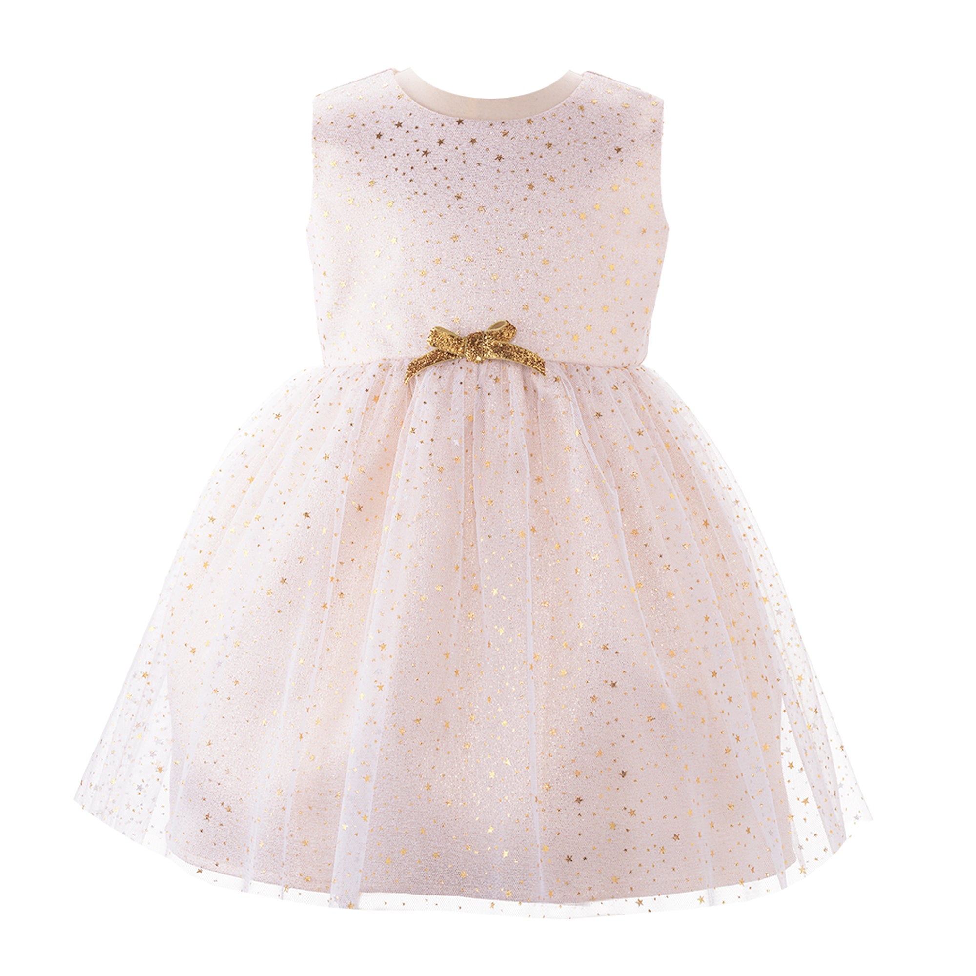 Sparkle Star Tulle Dress Gold