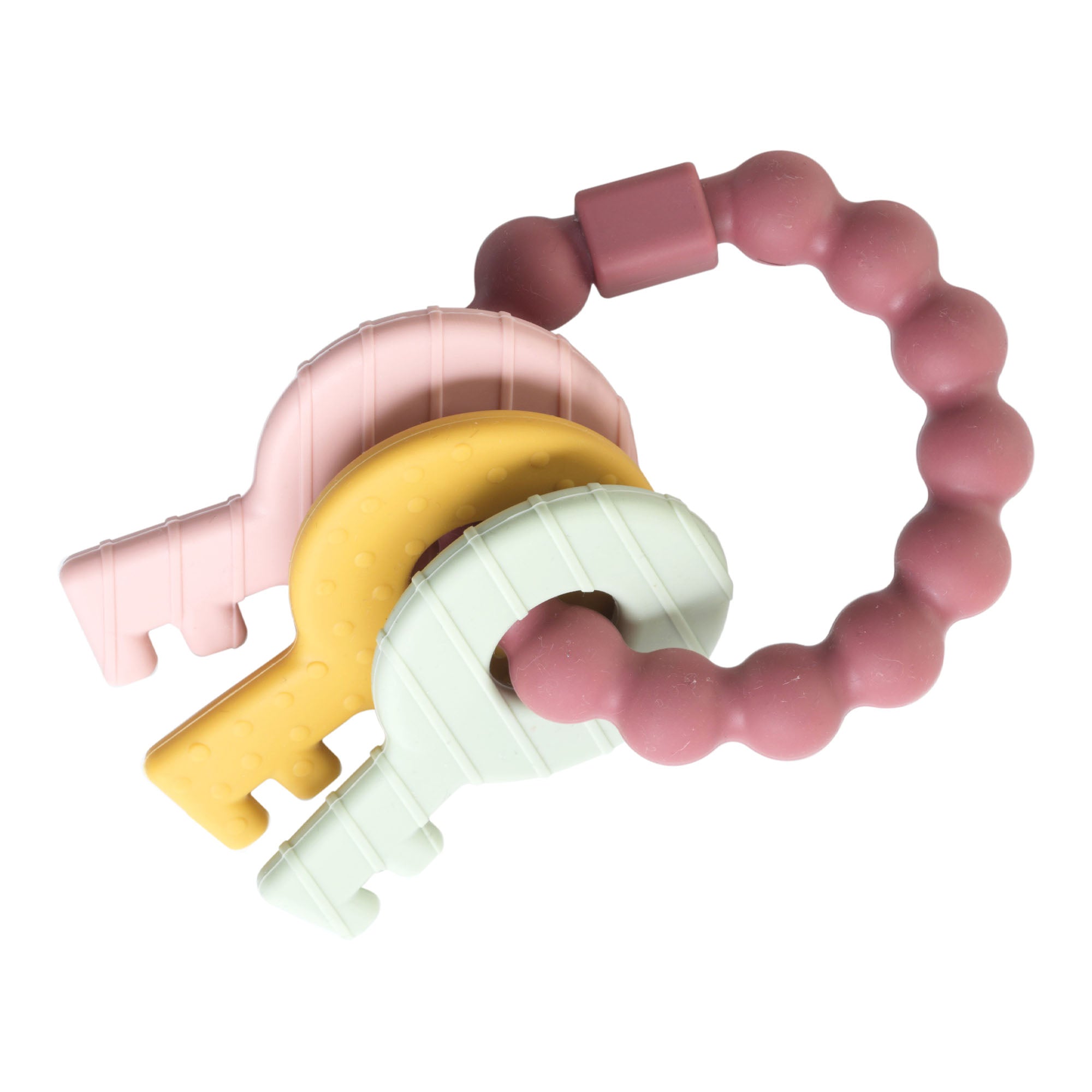 Pink Keys Teething Toy