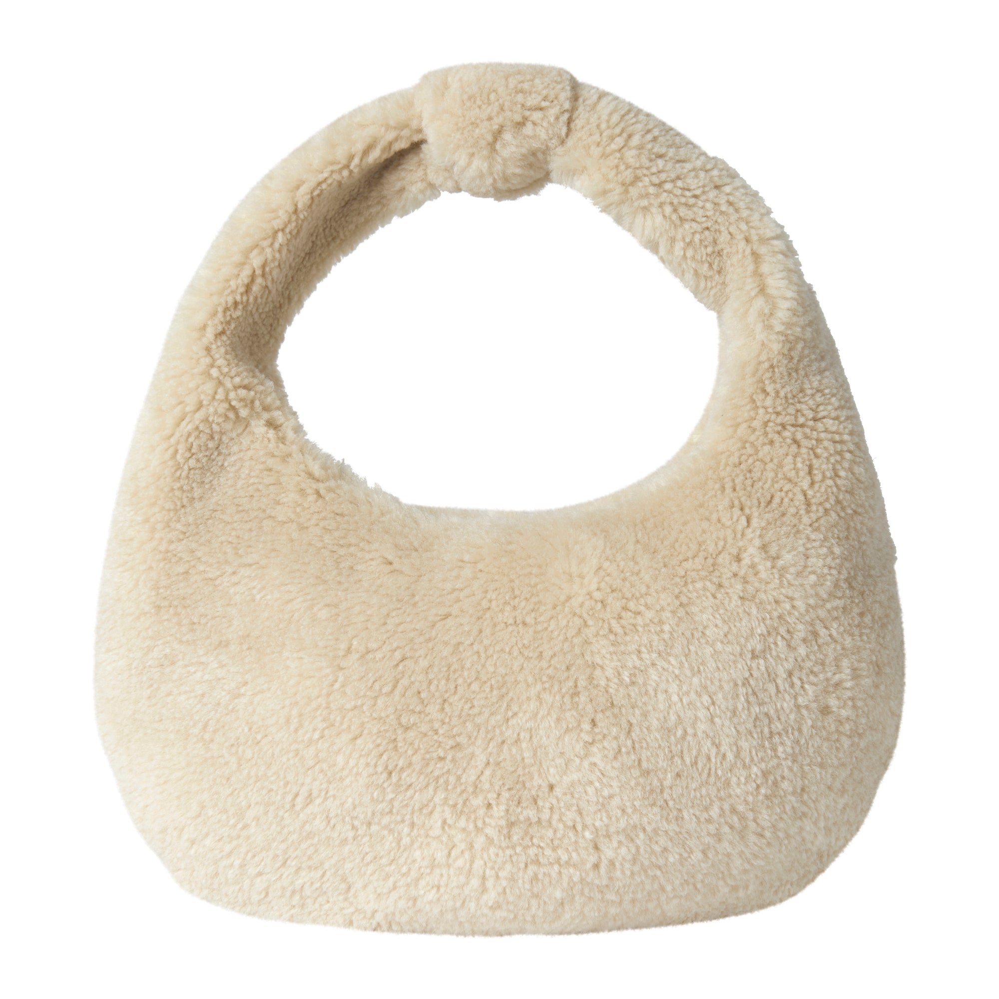 Beige Faux Fur Bag