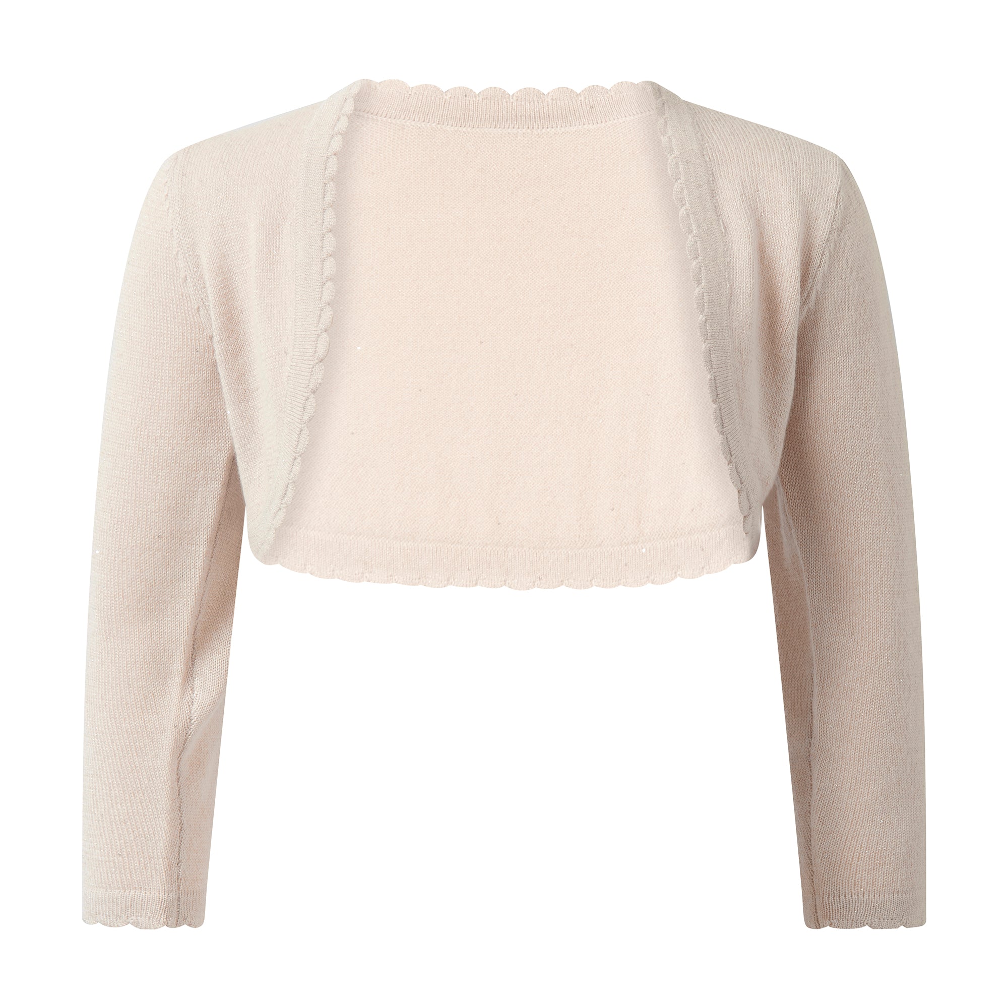 Gold Sparkle Scalloped Bolero