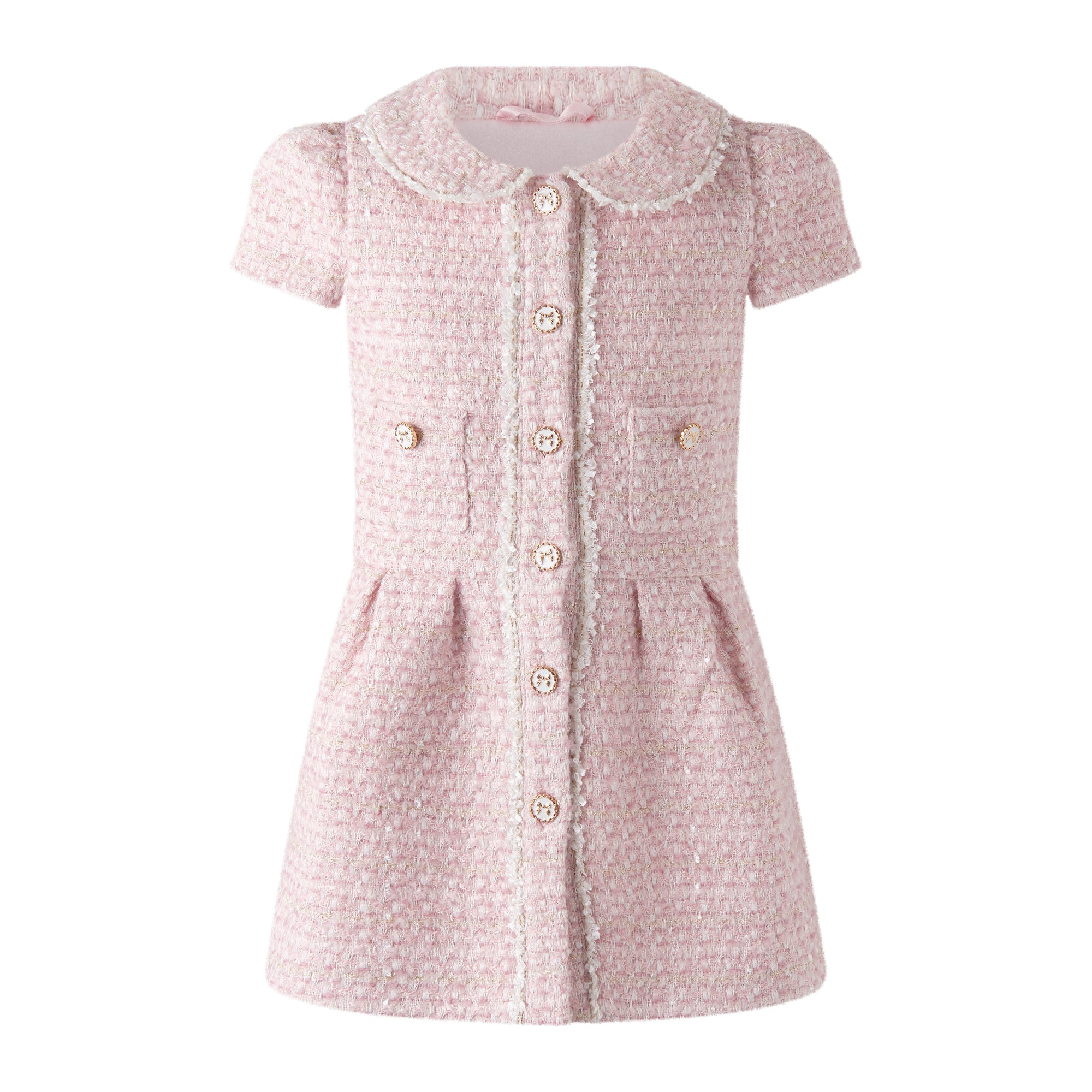 Pink Tweed Dress
