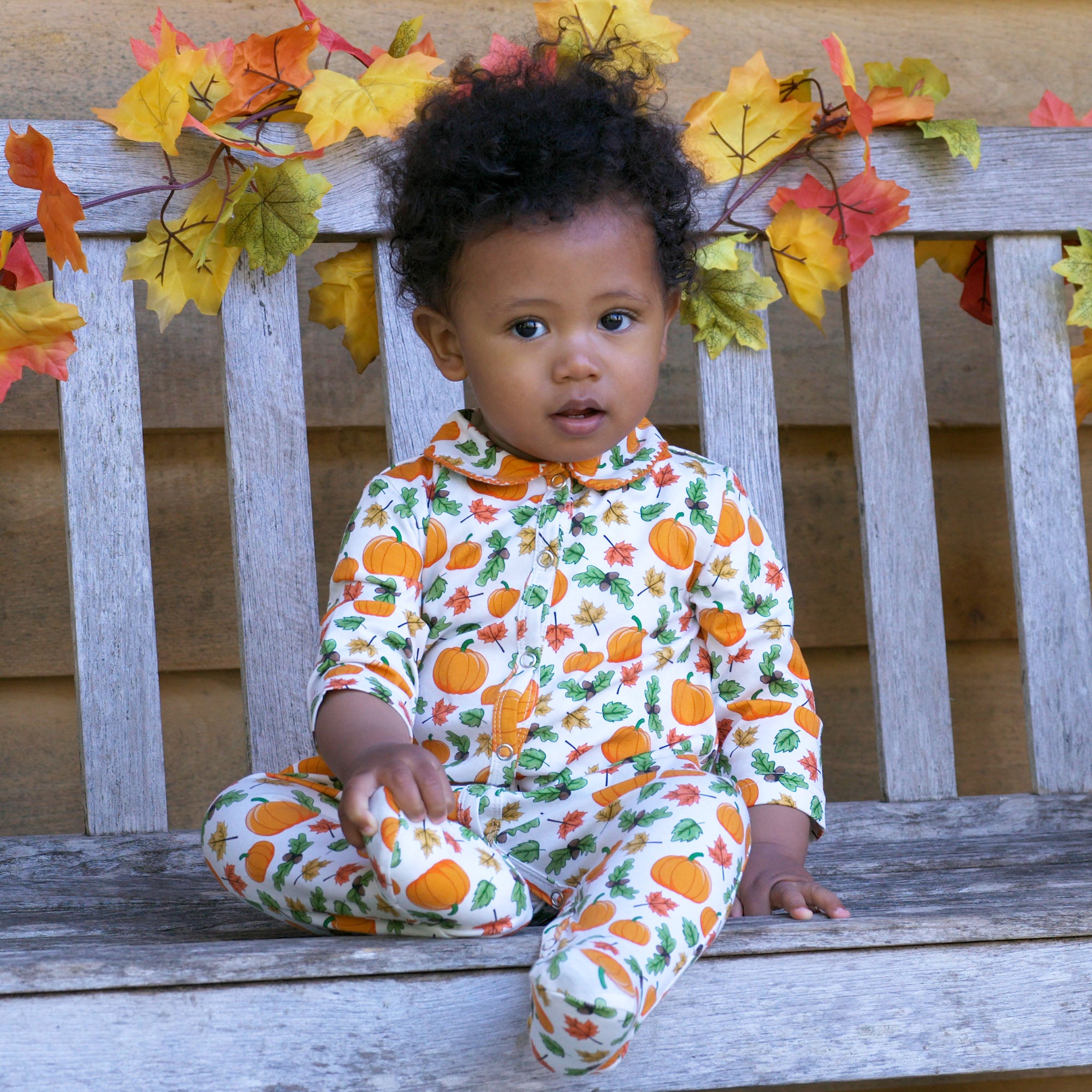Orange Pumpkin Babygro