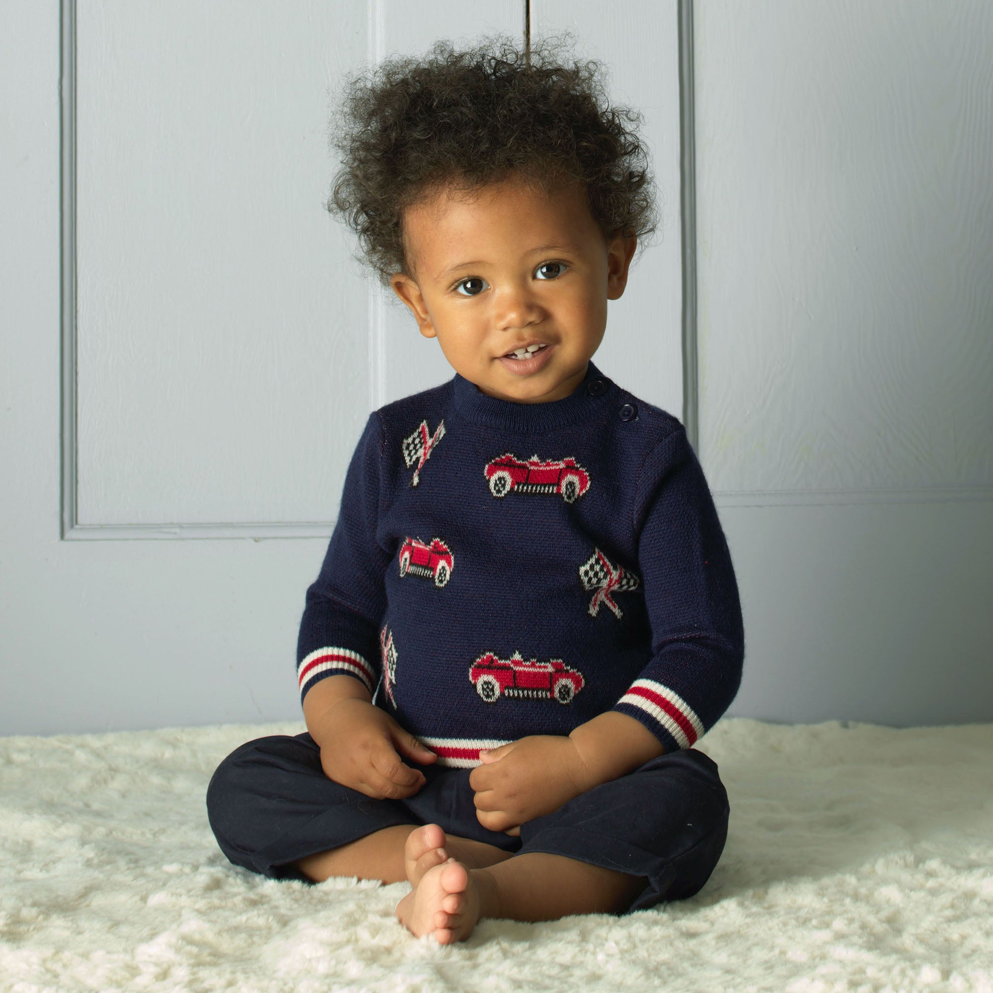 Car Intarsia Sweater