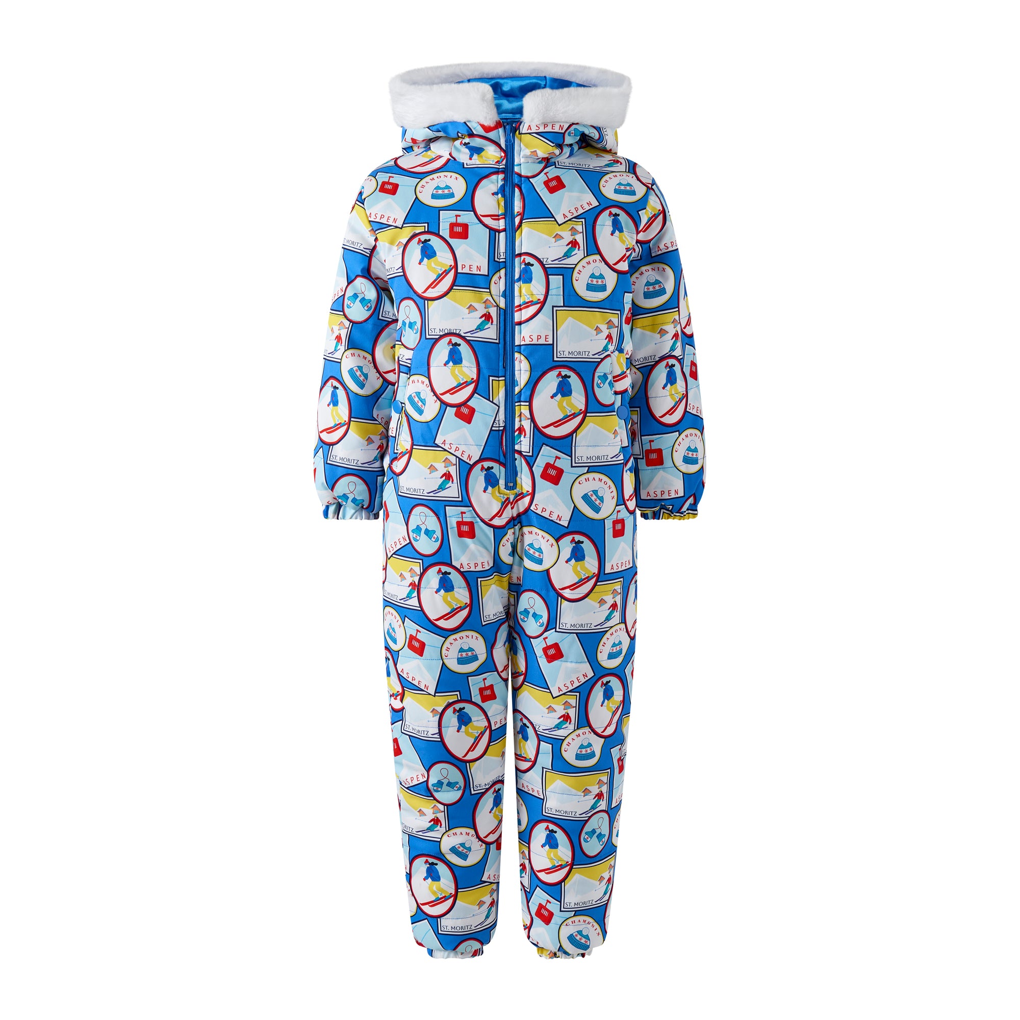 Ski Travel Printed Snowsuit