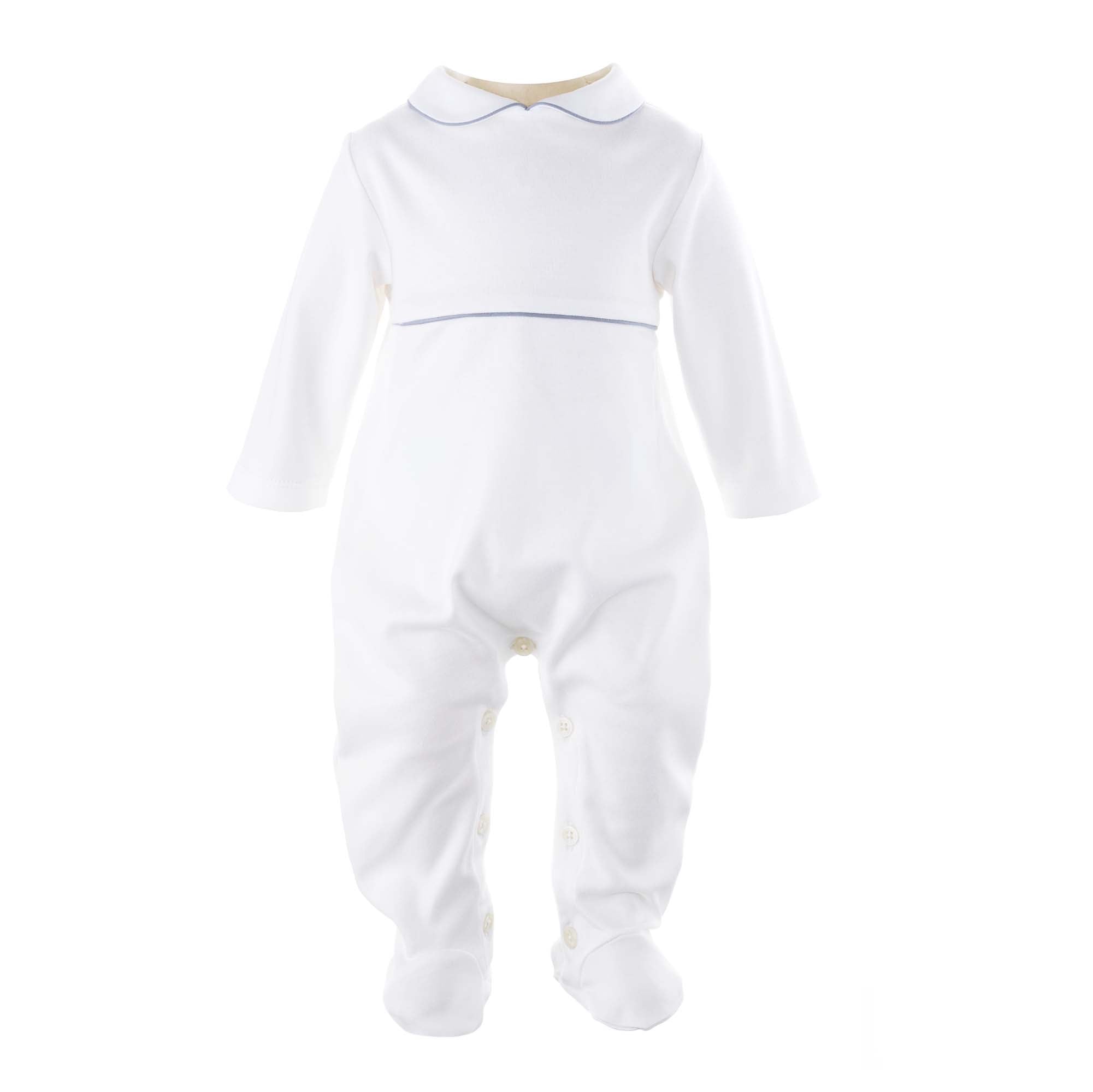 Classic Grey Trim Babygro