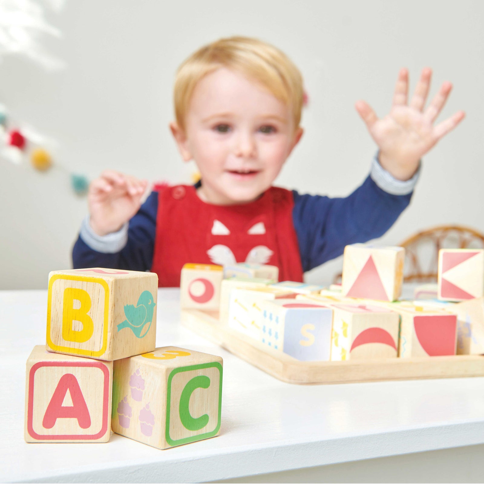 Small wooden blocks store